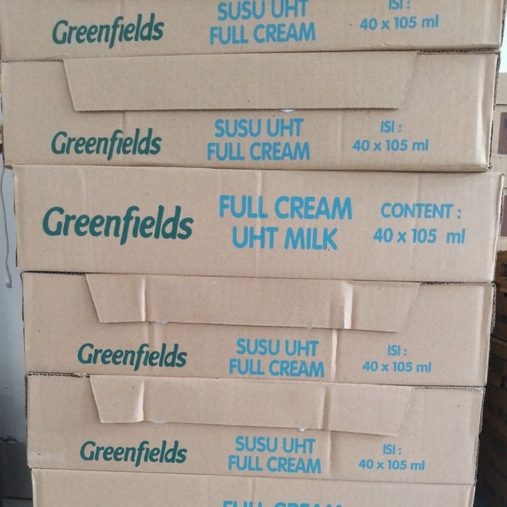 Jual Greendfields Susu UHT Full Cream Dus 105ml EXP 03/26 | Shopee Indonesia