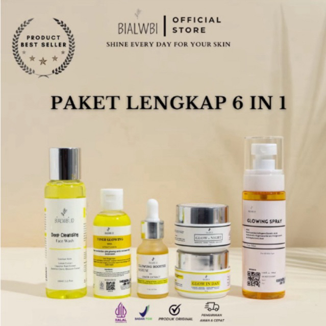 Jual PAKET BUNDLING EXTRA GLOWING BY BIALWBI (6item) | Shopee Indonesia