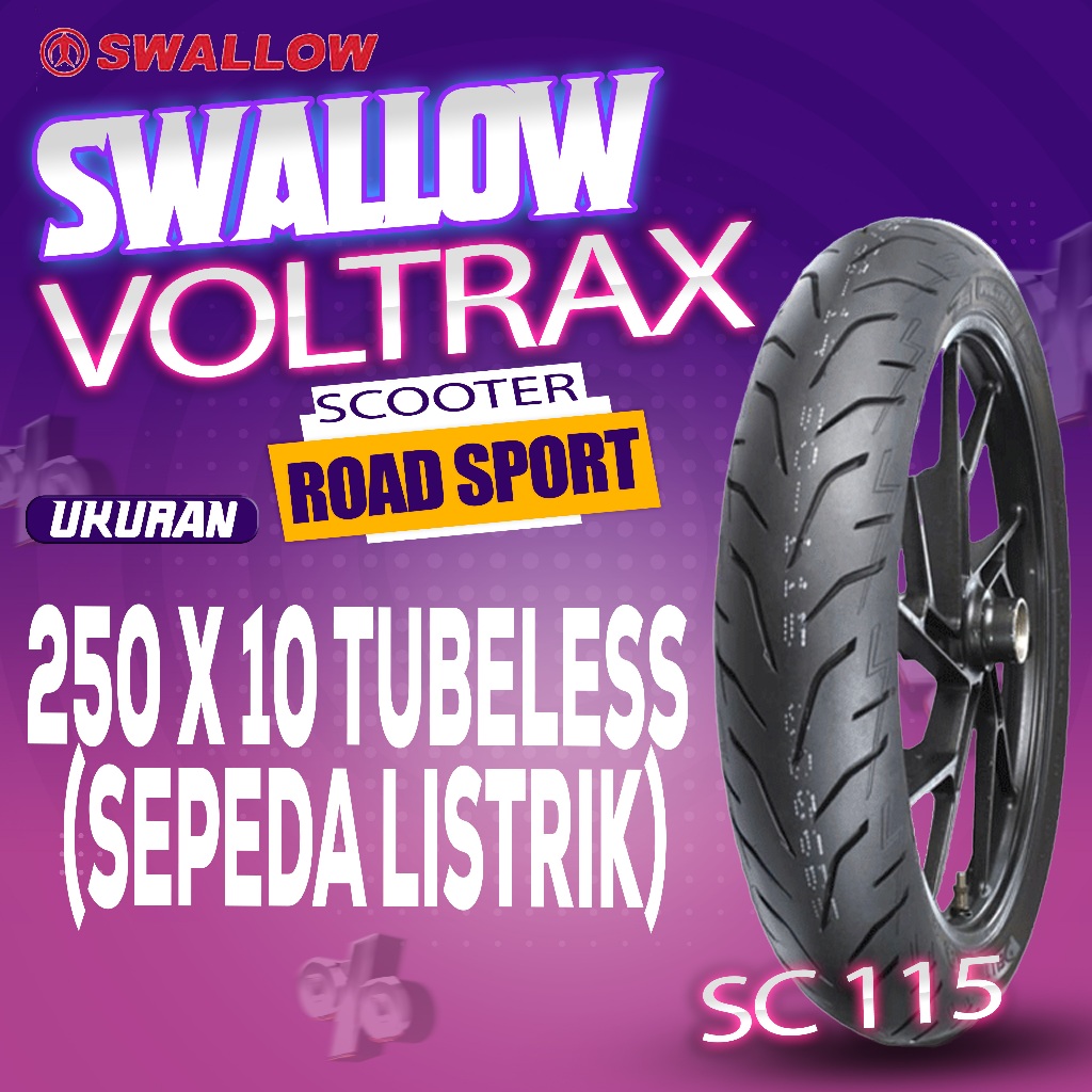 Jual BAN LUAR SWALLOW SC 115 SC 116 VOLTRAX SEPEDA LISTRIK MOTOR ...