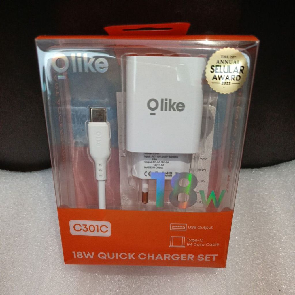 Jual Charger Olike C301 TypeC 3A 18Watt | Shopee Indonesia