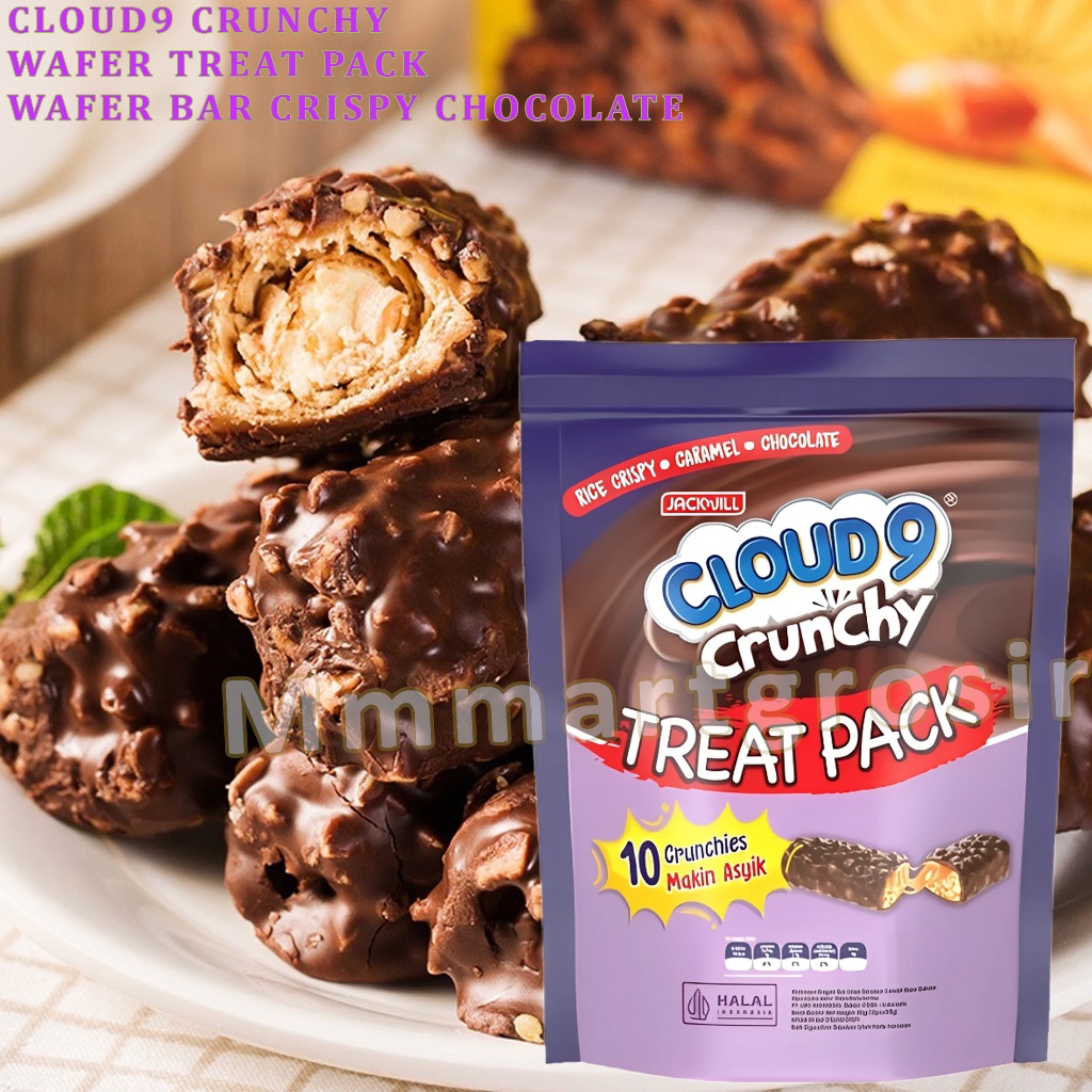 Jual Cloud9 Crunchy / Wafer Treat Pack / Wafer Bar Crispy Chocolate ...