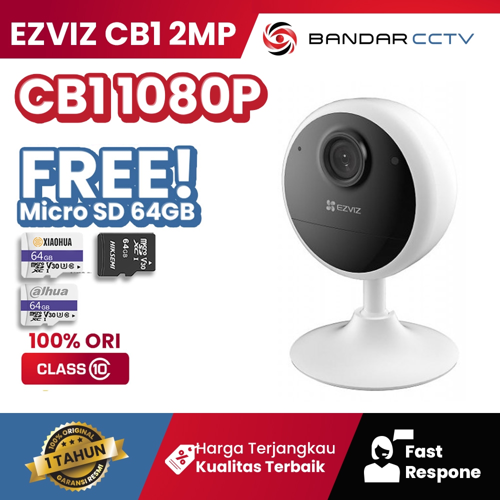 Jual EZVIZ CB1 2MP Wi-Fi Smart Home Battery Camera | Shopee Indonesia