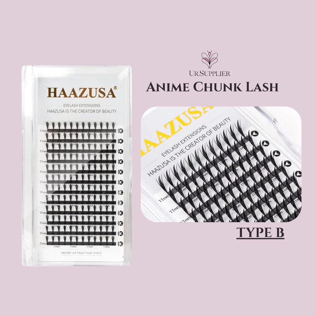 Jual HAAZUSA TYPE B - Anime Chunk Eyelash Extension, Comic Lash, Manga ...