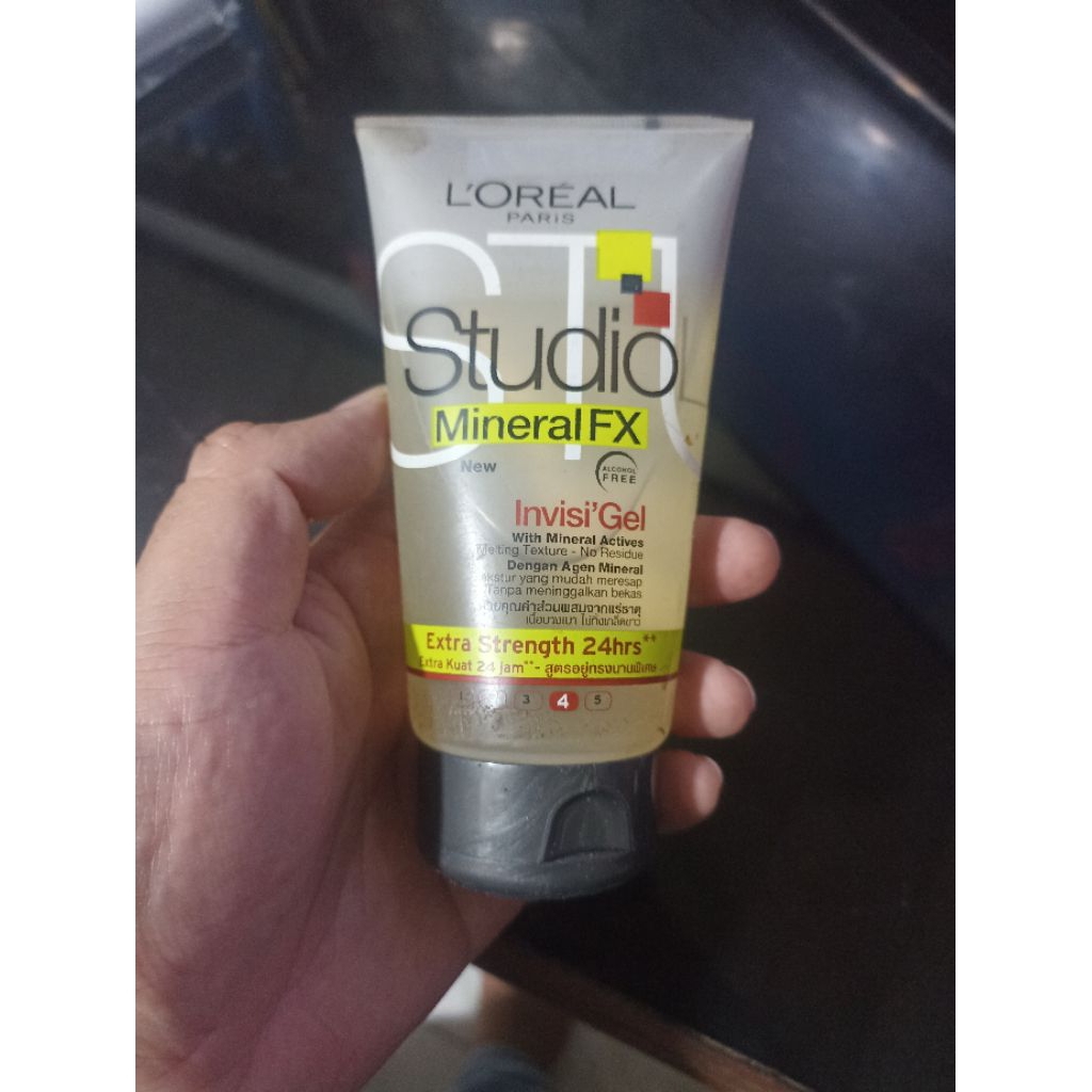 Jual loreal hair gel studio level 4 extra strength L'oreal jel rambut ...