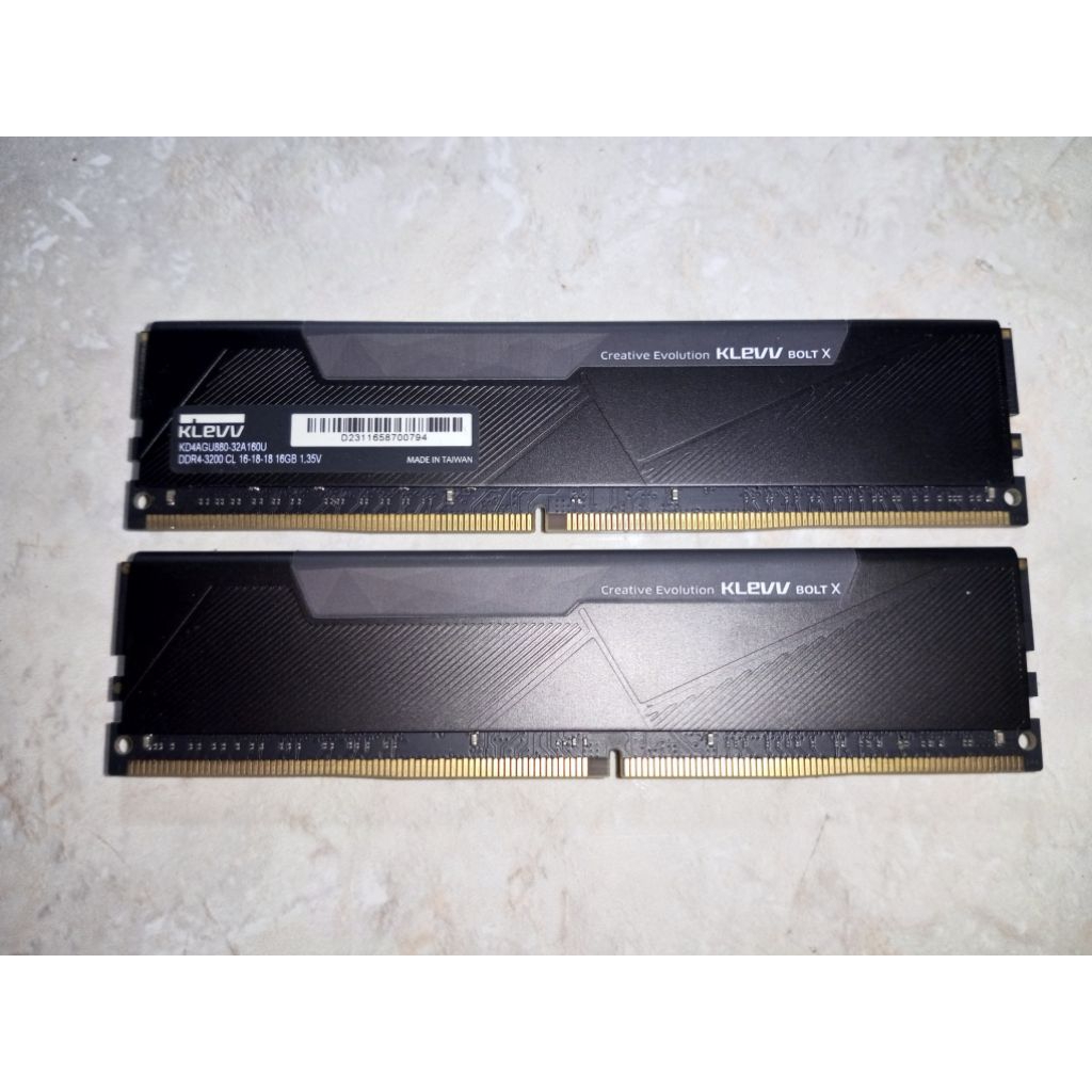 Jual Memory RAM Klevv Bolt X DDR4 32gb kit (2x16) 3200 CL 16-18-18 ...