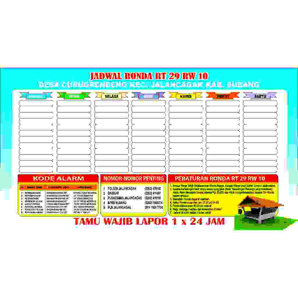 Jual BANNER / SPANDUK STRUKTUR RONDA RT/RW | Shopee Indonesia