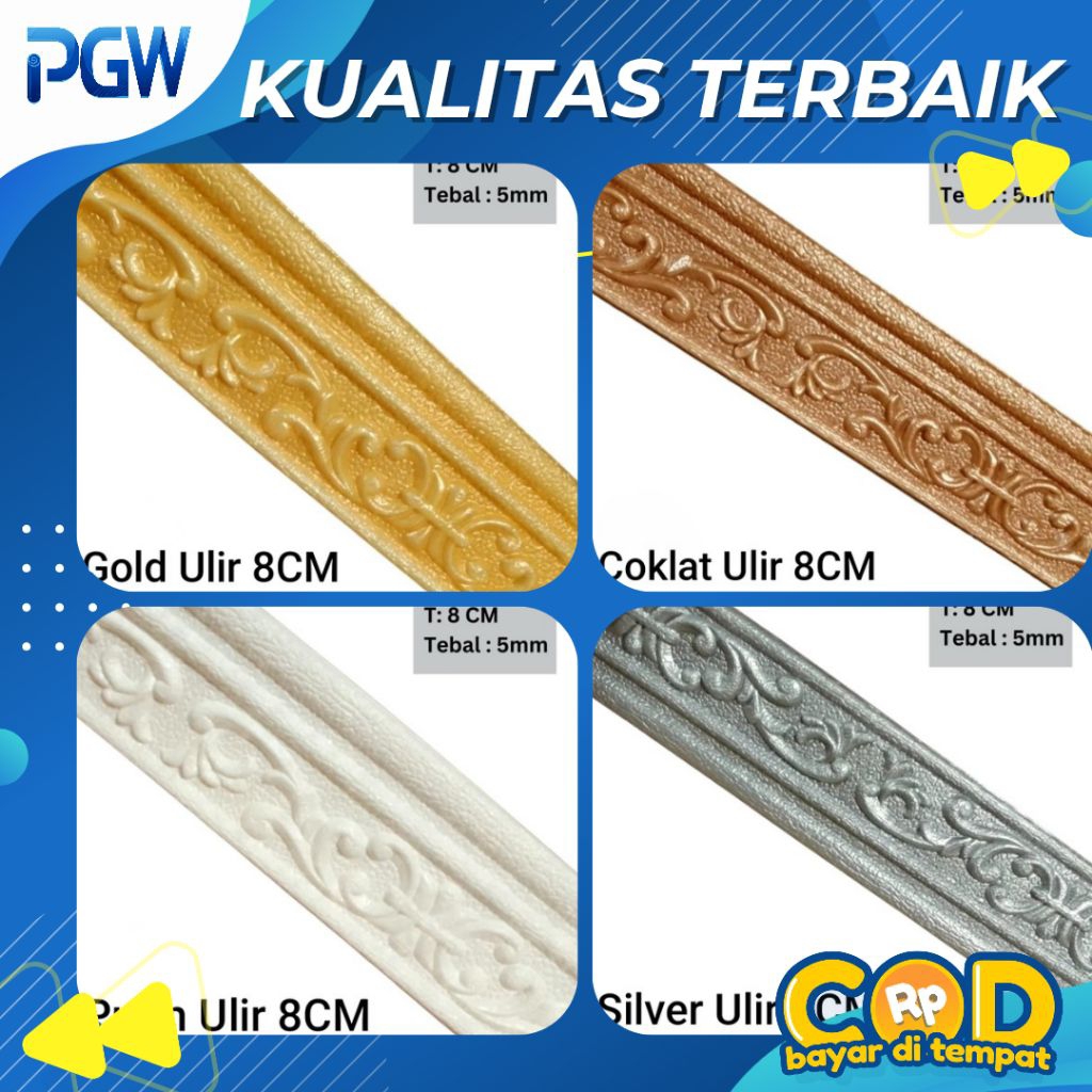 Jual PUSAT GROSIR WALLPAPER Walpaper List Foam Stiker Dinding List ...