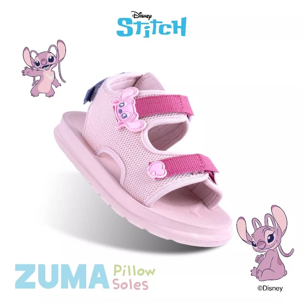 Jual Zuma Sandals Disney Stitch - Kids Pink | Sandal Bayi | Sandal Anak ...