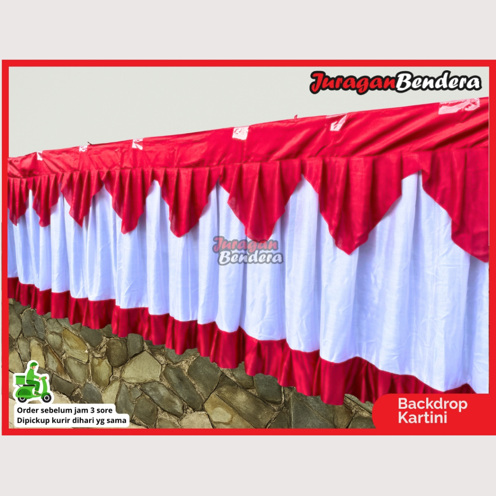 Jual Backdrop Risplang Kartini | Background Merah Putih Panjang ...