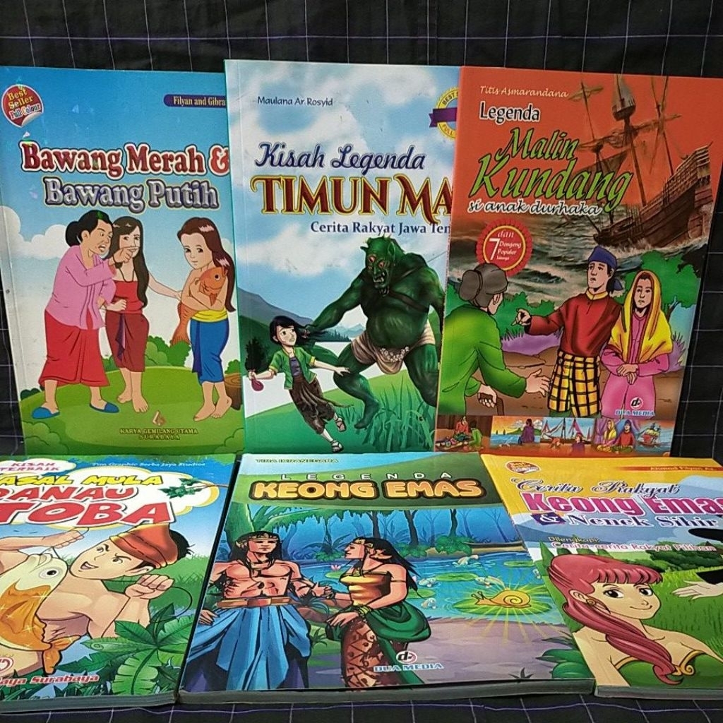 Jual buku kumpulan legenda/cerita rakyat timun mas,keong emas, Malin ...