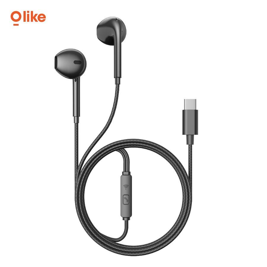 Jual Earphone Olike E20C Wired Earphone Headset Kabel 120cm USB TYPE C ...