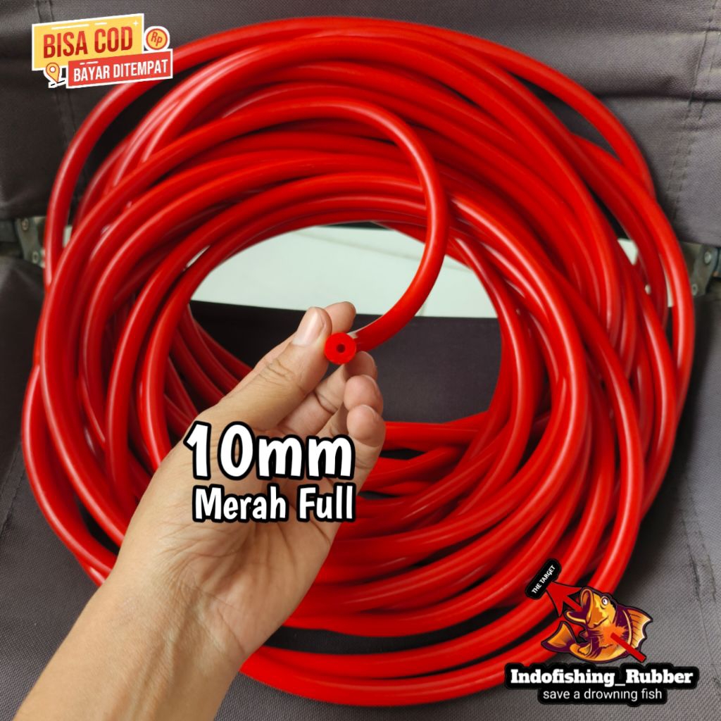 Jual Karet Panah Ikan Speargun 10mm Red Full Premium | Shopee Indonesia