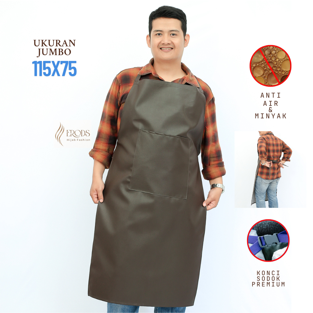 Jual Apron waterproof celemek masak anti air Pria Wanita Chef Pelayan ...