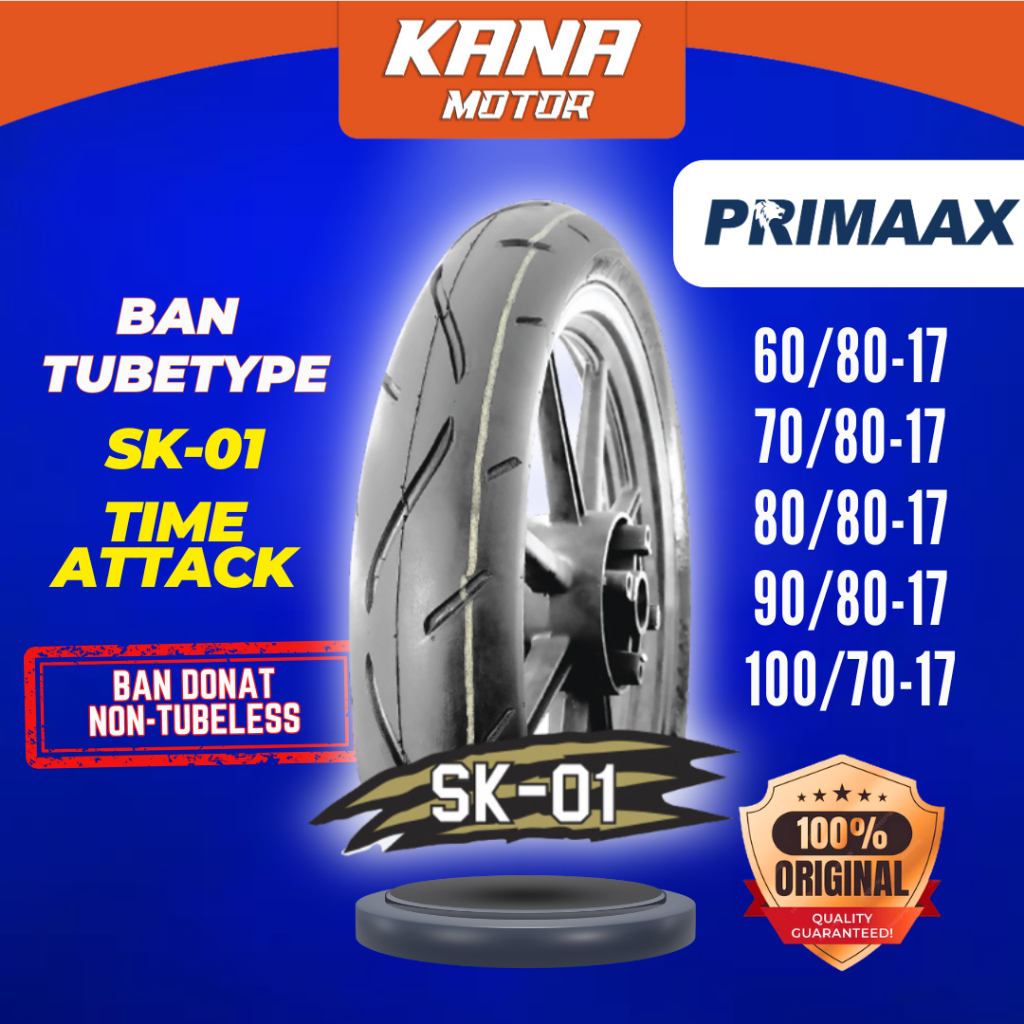 Jual BAN LUAR PRIMAAX PRIMAX SK01 DONAT TUBETYPE 60/80 70/80 80/80 90/ ...