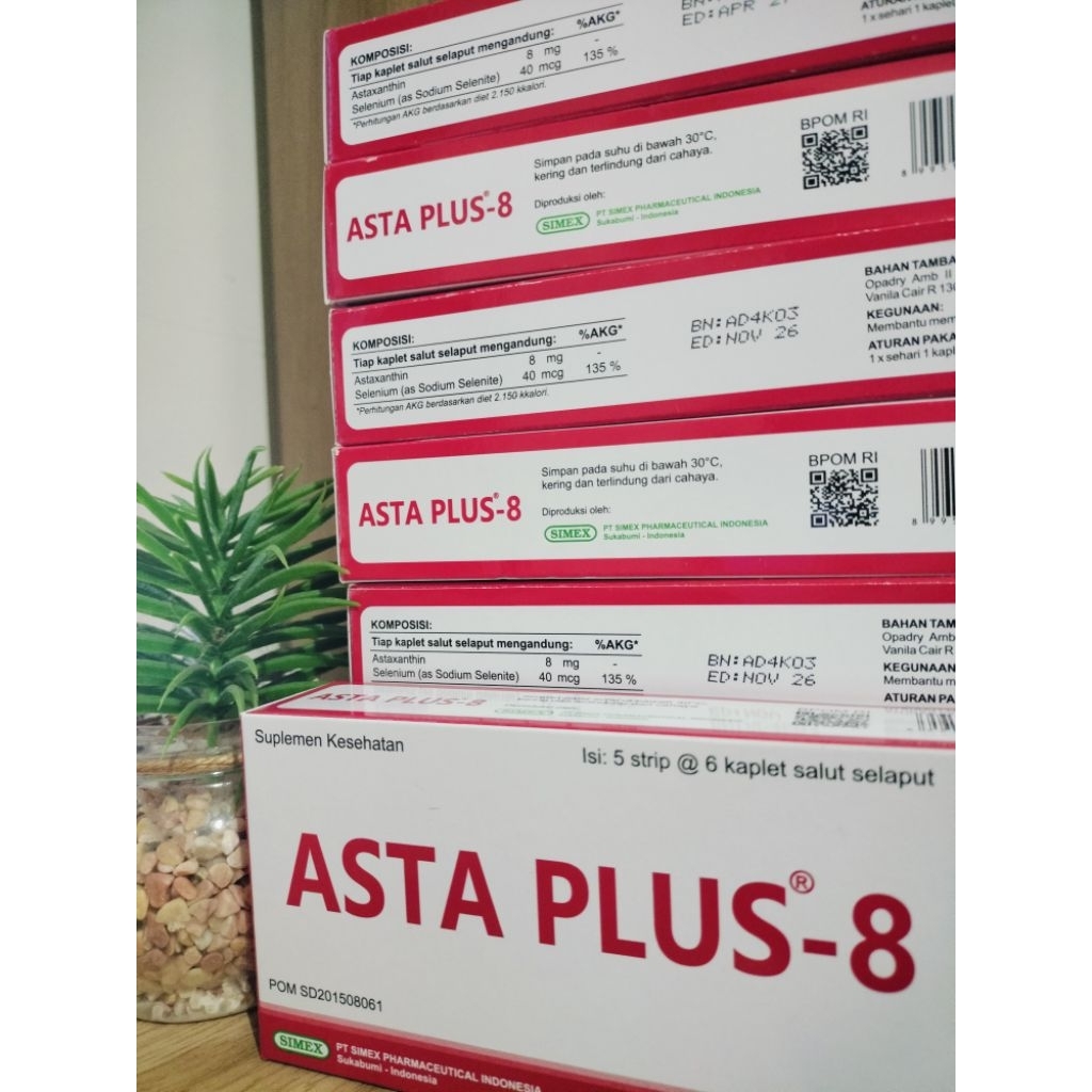 Jual Asta Plus 8 Mg/Antioksidan/Multivitamin | Shopee Indonesia