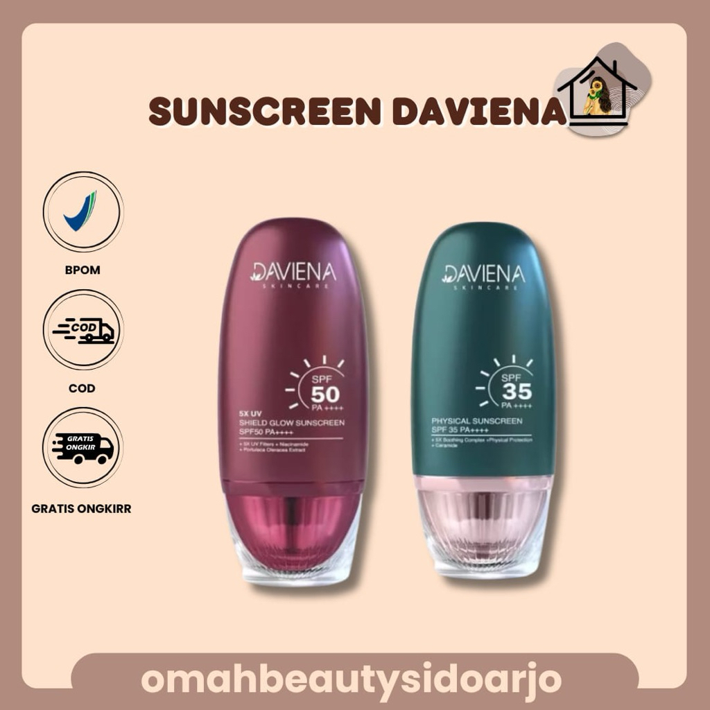 Jual PHYSICAL SUNSCREEN SPF 50 PA++++ DAVIENA SKINCARE | Shopee Indonesia