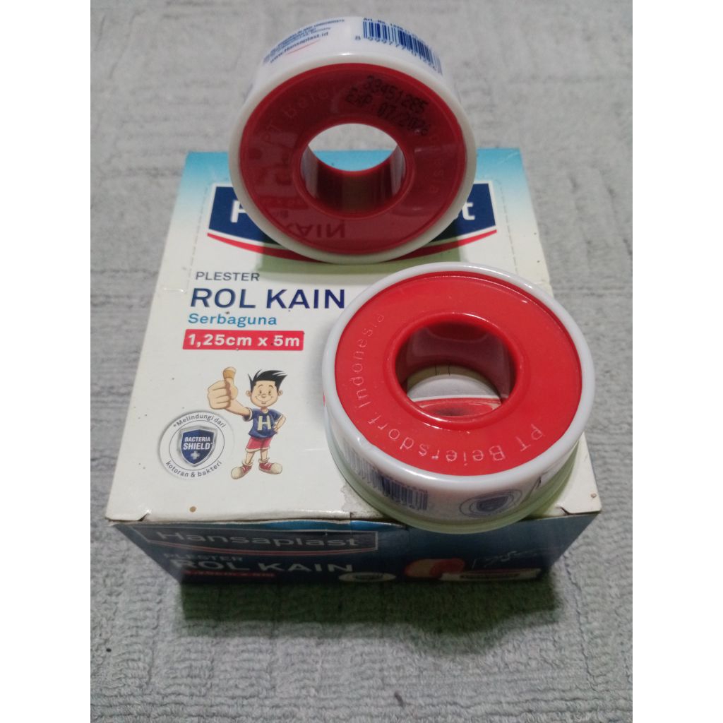 Jual Hansaplast Rol Kain Serbaguna ukuran 1,25 cm x 5 m / Plester ...