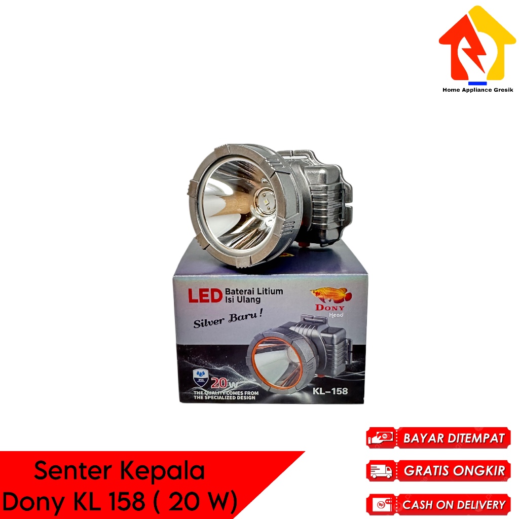 Jual Senter Kepala Dony KL 158 / Dony Senter Kepala KL158 (20 Watt ...
