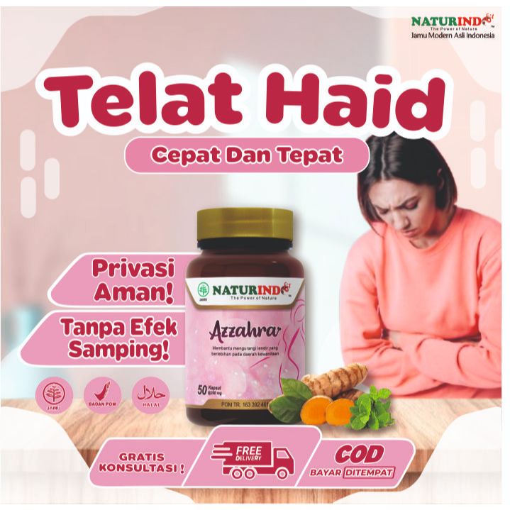 Jual Jamu Pelancaran Datang Bulan Menstruasi Untuk Telat Haid Azzahra ...