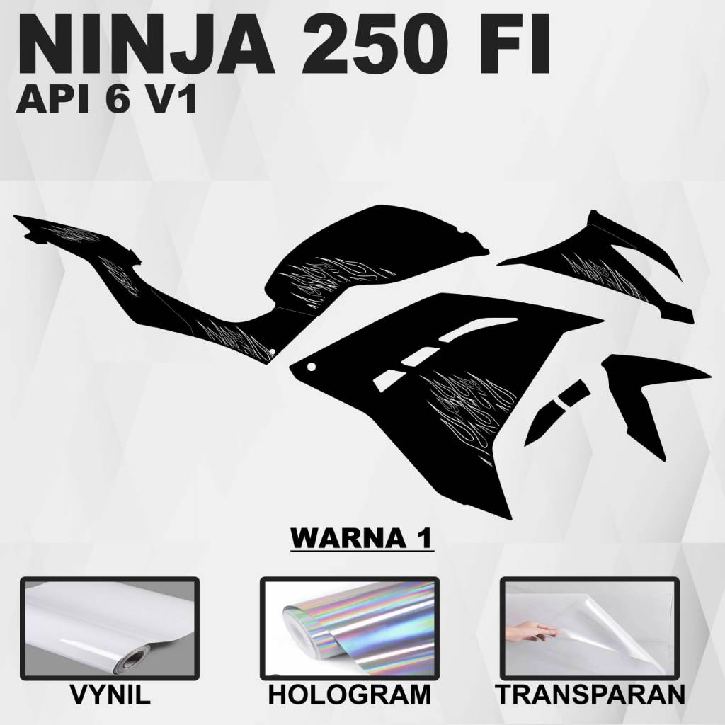 Jual Stiker Ninja 250 FI / Striping Ninja 250 FI / Sticker Striping ...