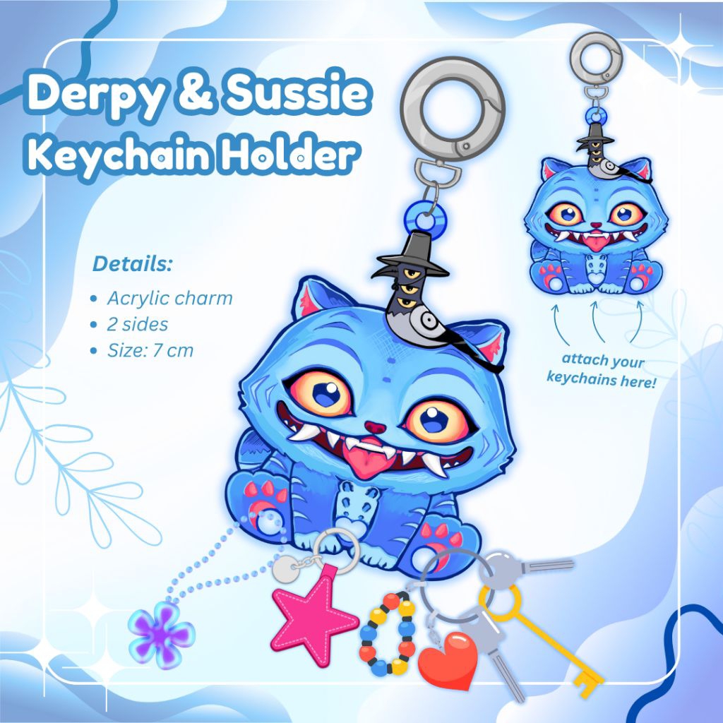 Jual Derpy & Sussie Keychain Holder KPop Demon Hunters (fanmade) Ganci ...