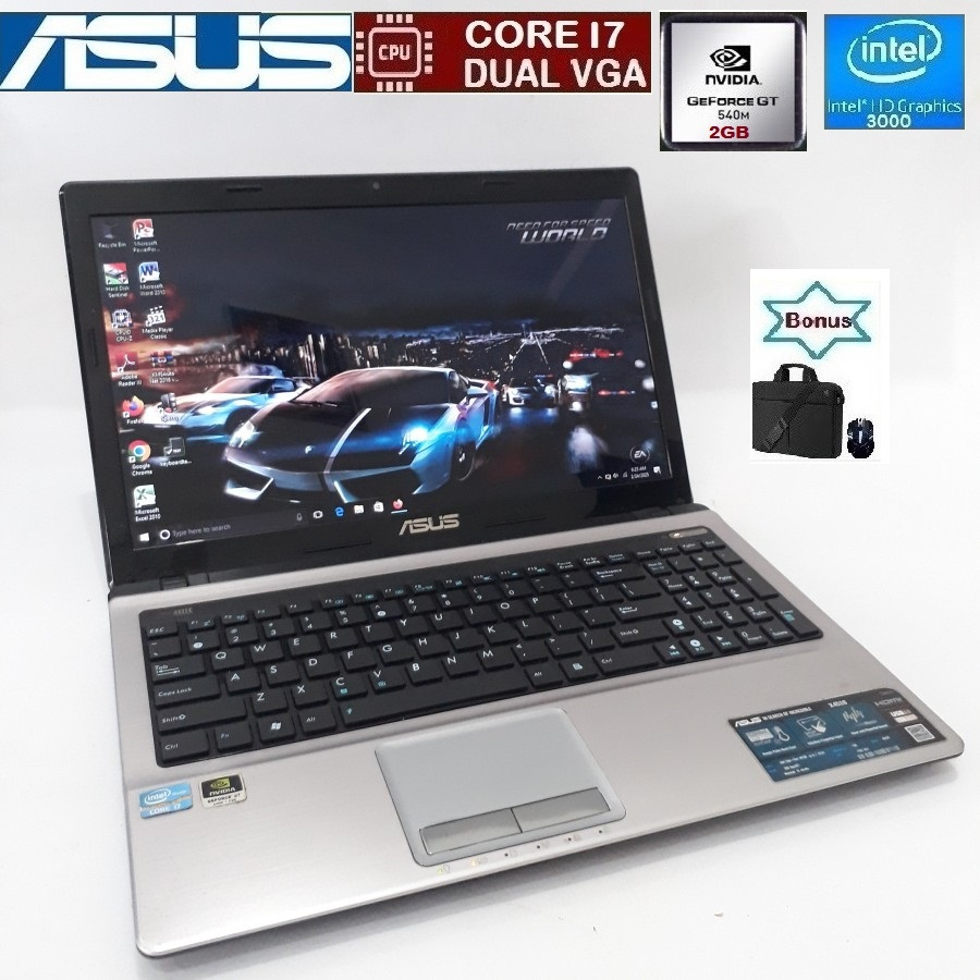 Jual LAPTOP 8CPU ASUS INTEL CORE I7 DUAL VGA NVDIA GEFORCE RAM 16GB SSD 512GB | Shopee Indonesia