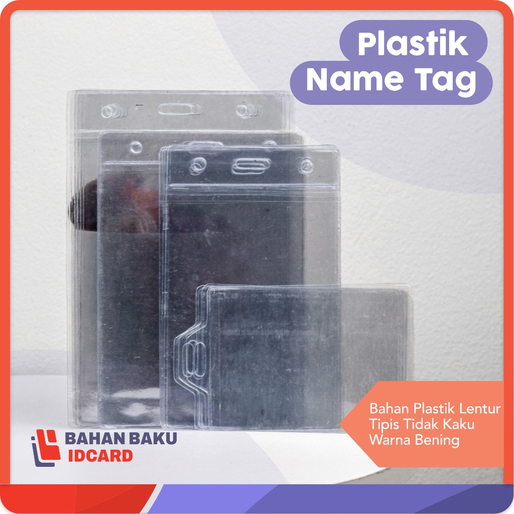 Jual Tempat Id Card Name Tag Acara Panitia Bahan Plastik Lentur ...