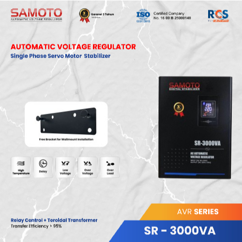 Jual Digital Stabilizer Samoto Stavol Listrik Single Phase 3000VA AVR ...