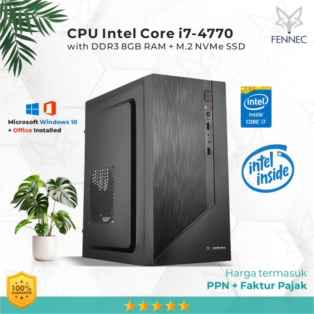Jual CPU PC Komputer Intel Core i7 Gen-4 RAM 8GB SSD Rakitan Office | Shopee Indonesia