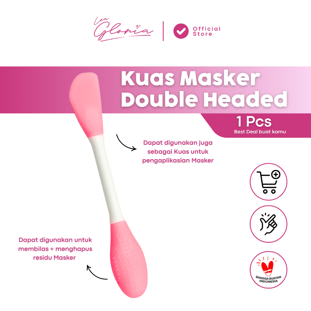 Jual Lea Gloria - Kuas Masker 3in1 Double Headed | Shopee Indonesia