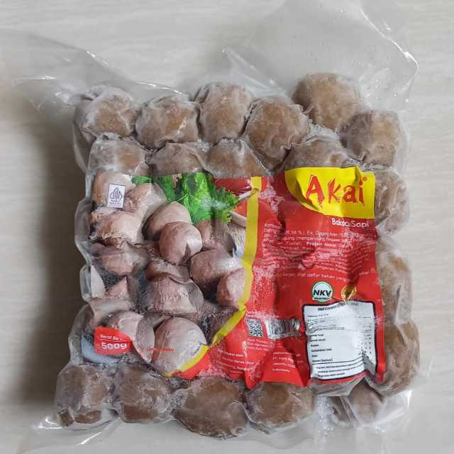 Jual Bakso Sapi AKAI Isi 50 pcs ( 500 Gram ) | Shopee Indonesia