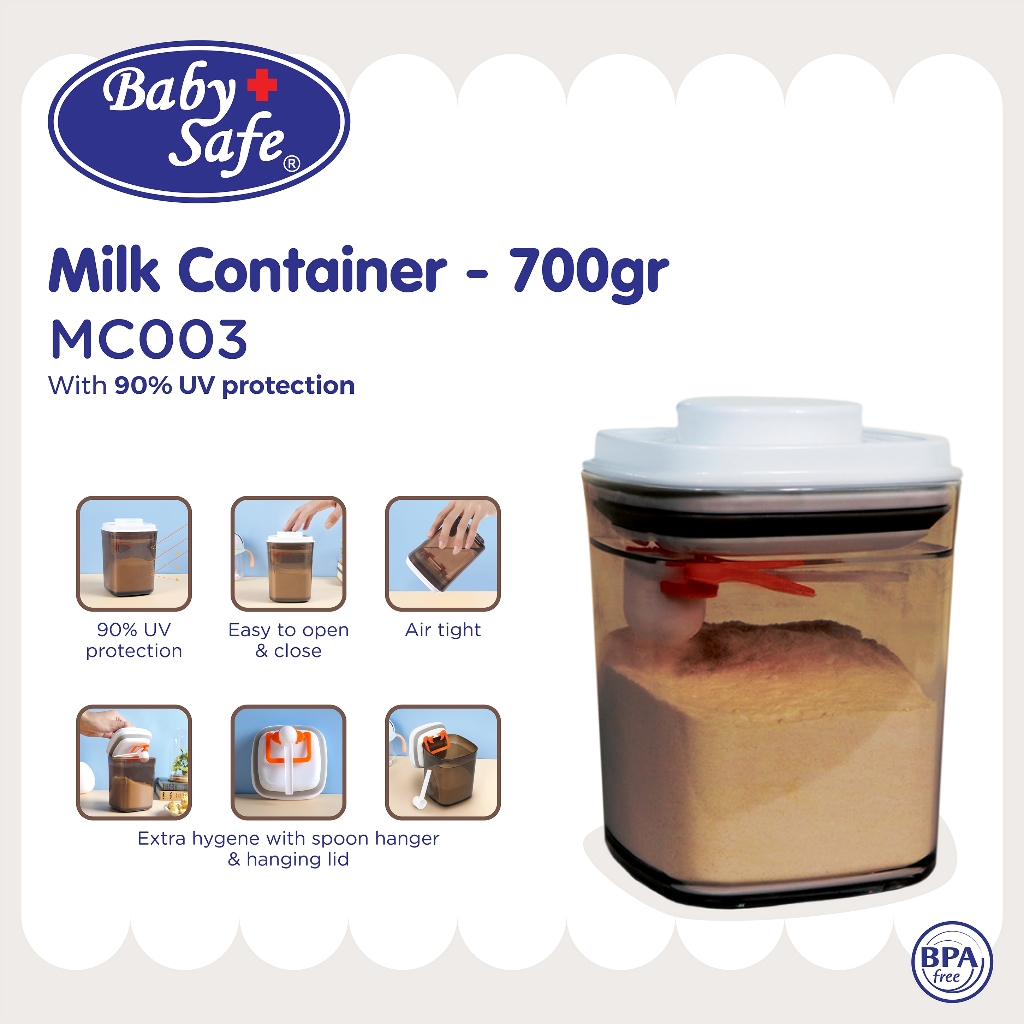Jual BabySafe - MC003 - Wadah Penyimpanan Susu Formula 700 ml | Toples ...