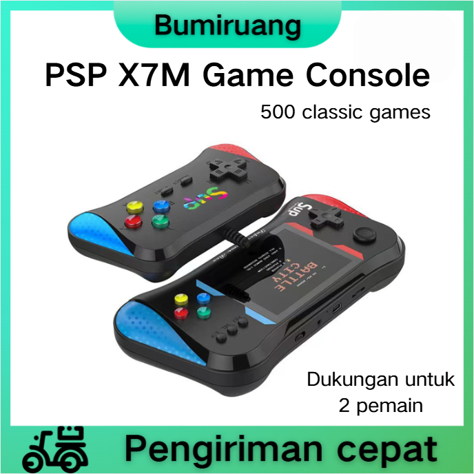 Jual BUMIRUANG PSP X7M/X7 Game Console 3.5-inch 500+Game 1 PLAYER/2 ...