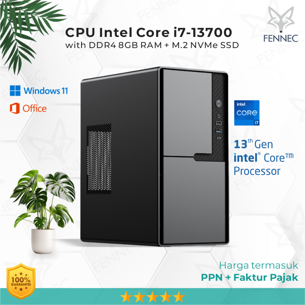 Jual CPU PC Komputer Intel Core i7-13700 Gen-13 RAM 8GB SSD Rakitan ...