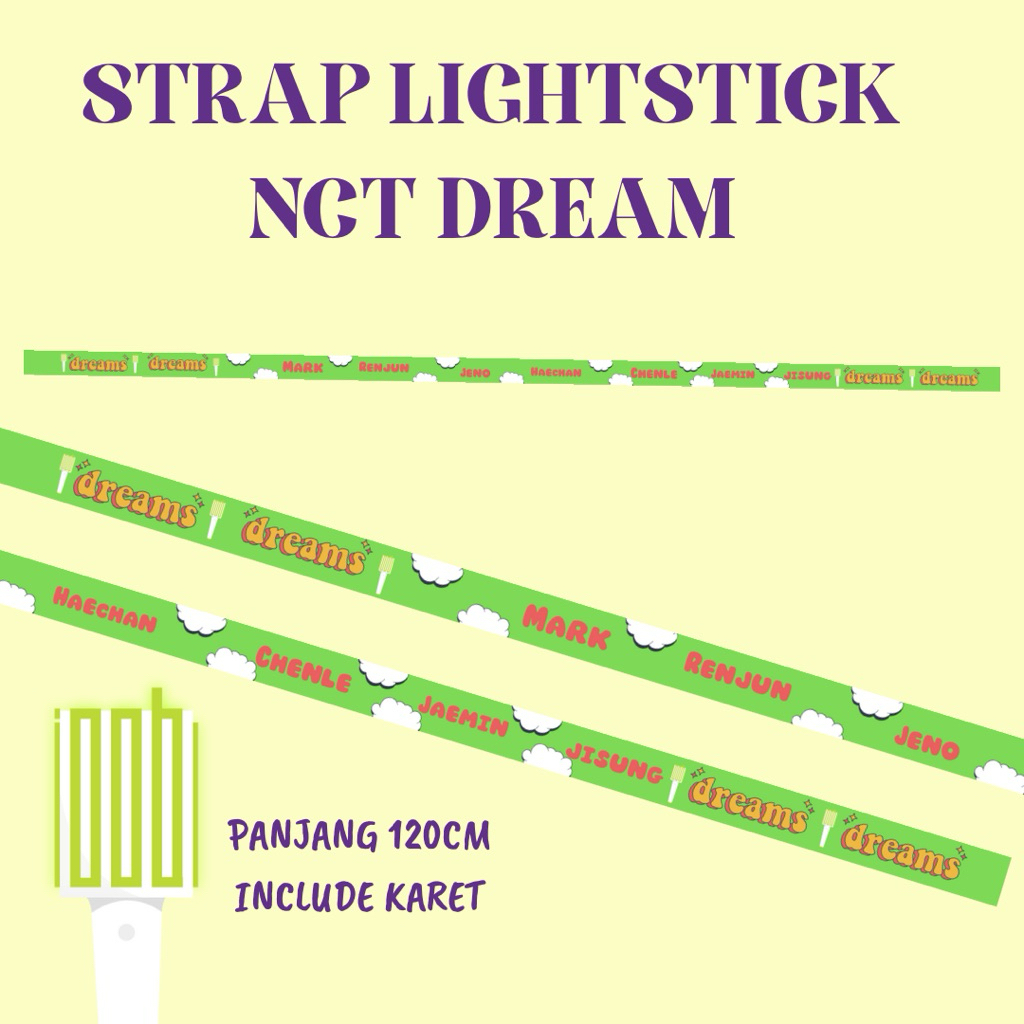 Jual [NEW] STRAP LIGHTSTICK NCT & NCT Dream version / Dekorasi ...