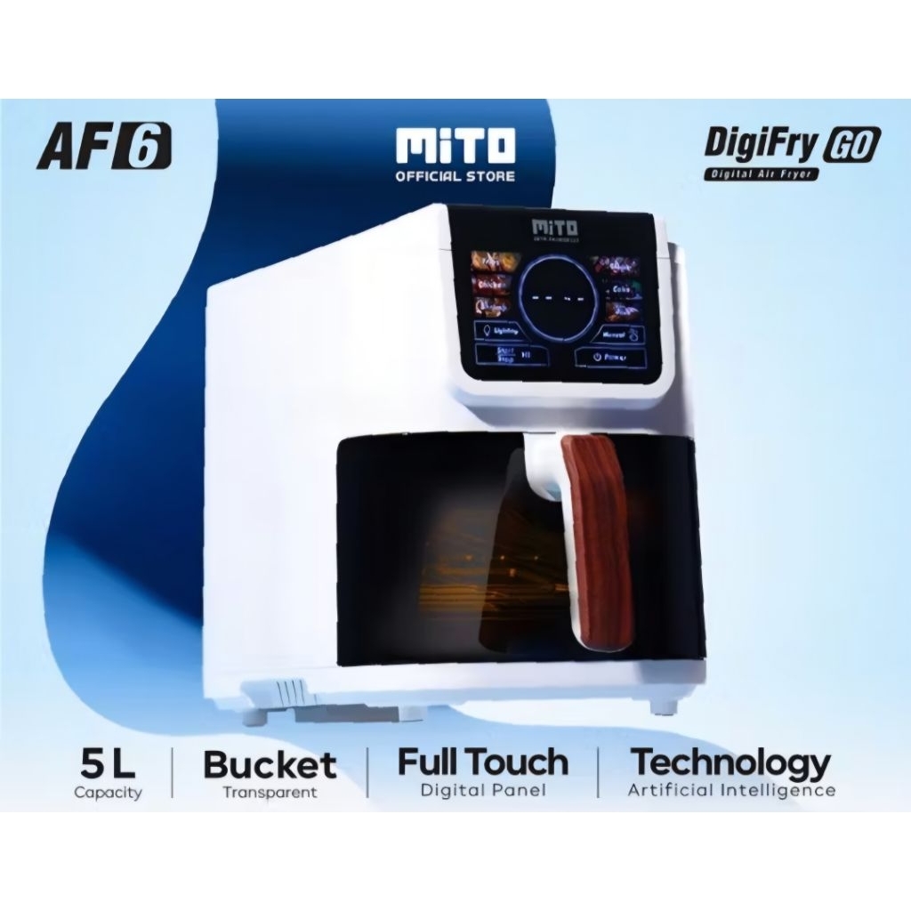 Jual MITO Air Fryer AF6 Smart Artificial Intelligence | Shopee Indonesia