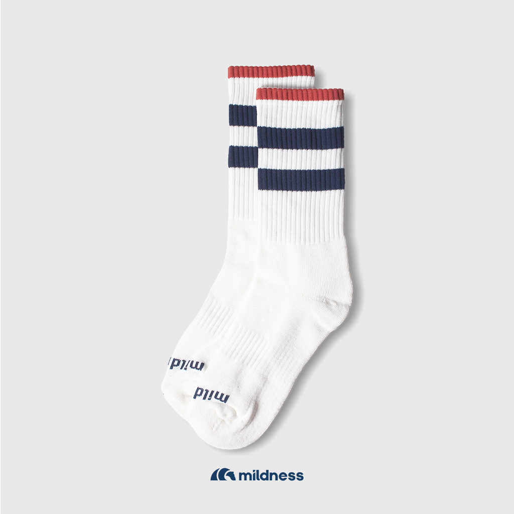 Jual MIldness Kaos Kaki Motif Old School Skate Basic Putih Tulang ...