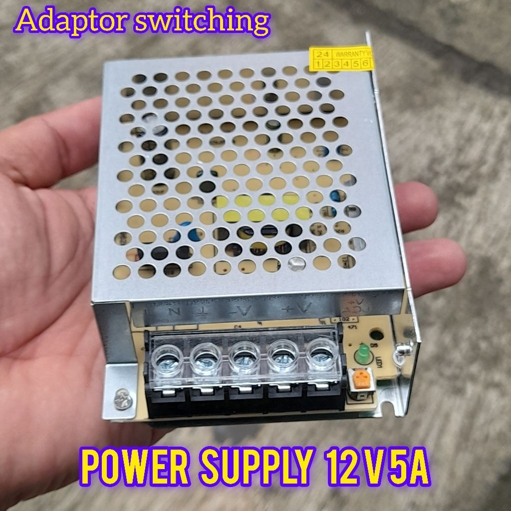 Jual Adaptor Switching Trafo LED Strip 5 AMPERE 12V DC | Shopee Indonesia