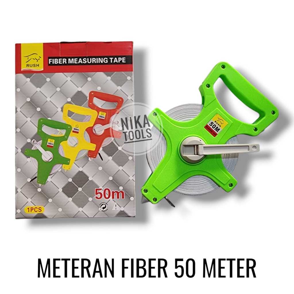 Jual Meteran Fiber PVC 50m Meter Tancap Tanah Meteran Roll | Shopee ...