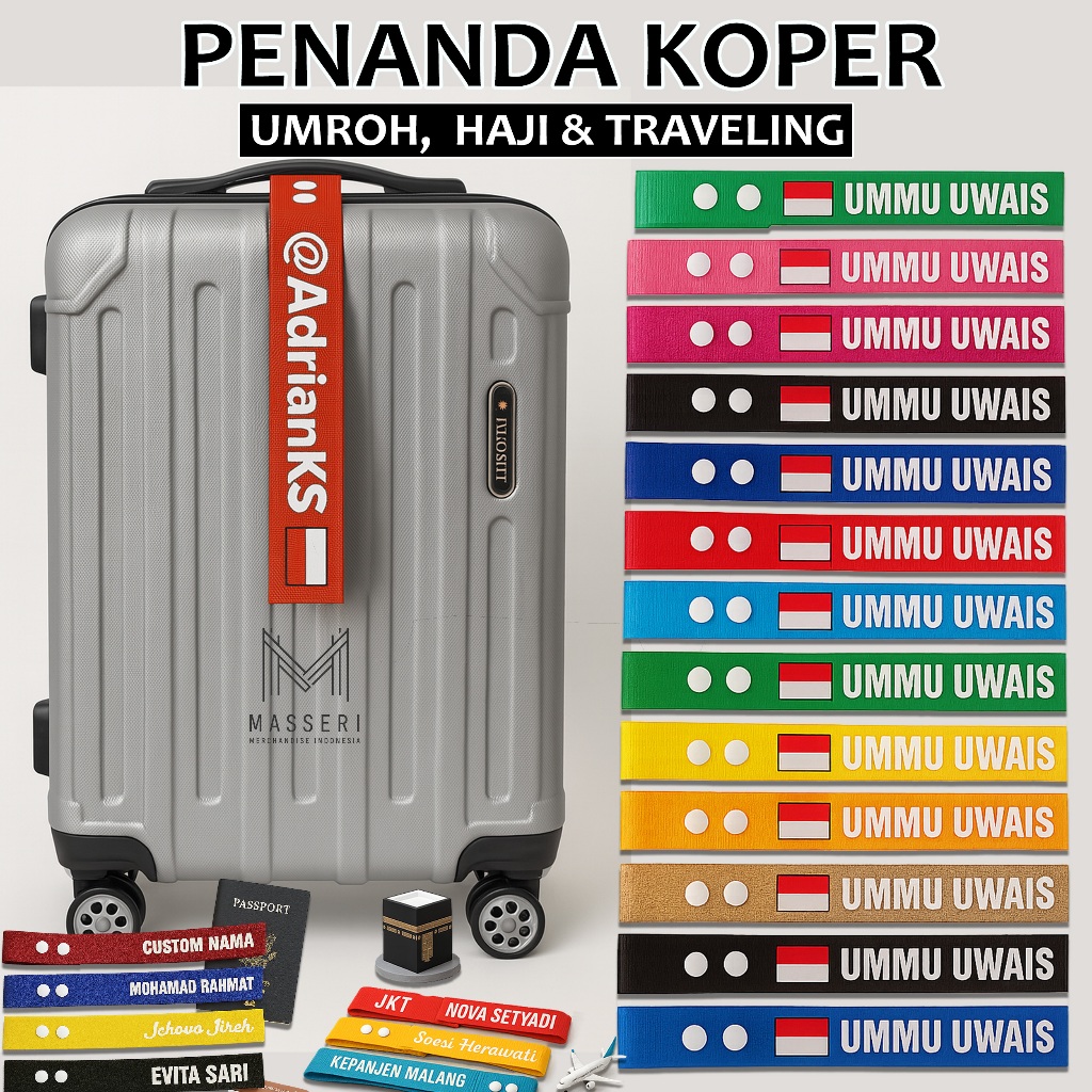 Jual Masseri - Baggage Tag / Tag koper Penanda koper dalam perjalanan ...