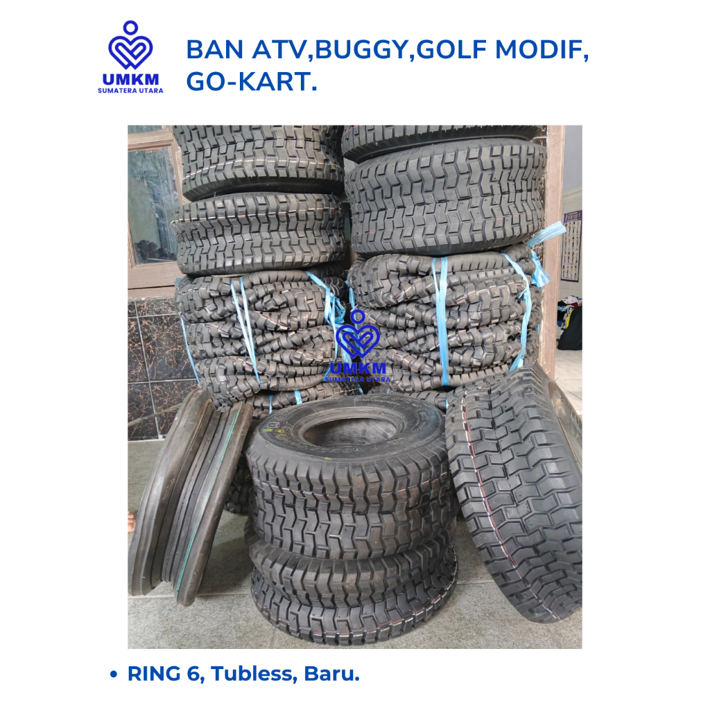 Jual Ban Mesin Potong Rumput Ring 6 Besar Tubless 4PR / Ban Mesin ...