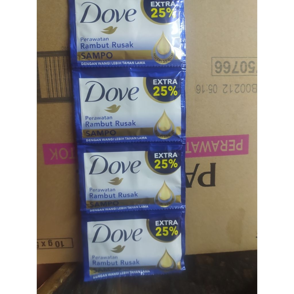 Jual shampoo DOVE renceng isi 12 pcs | Shopee Indonesia