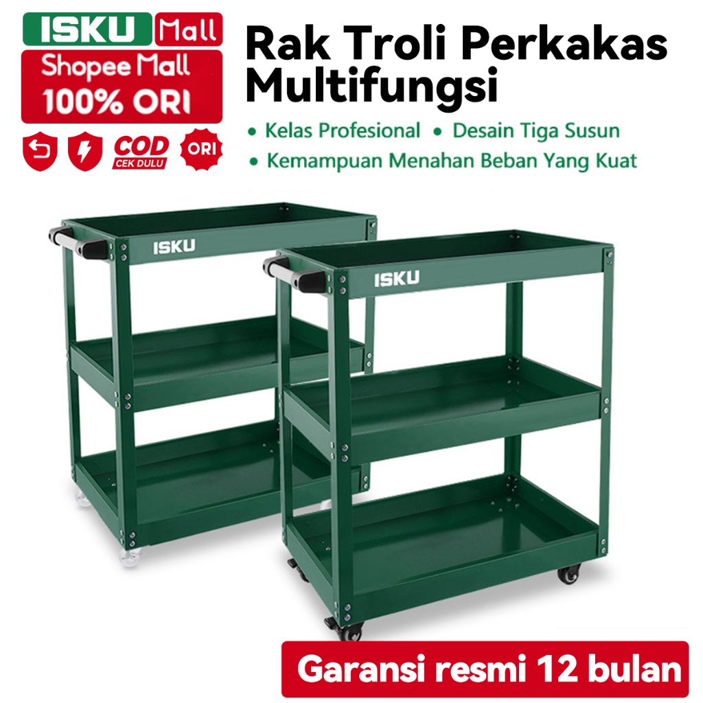 Jual ISKU Trolley Workshop Rak Tiga Susun / Trolley Workshop Rak Tiga ...