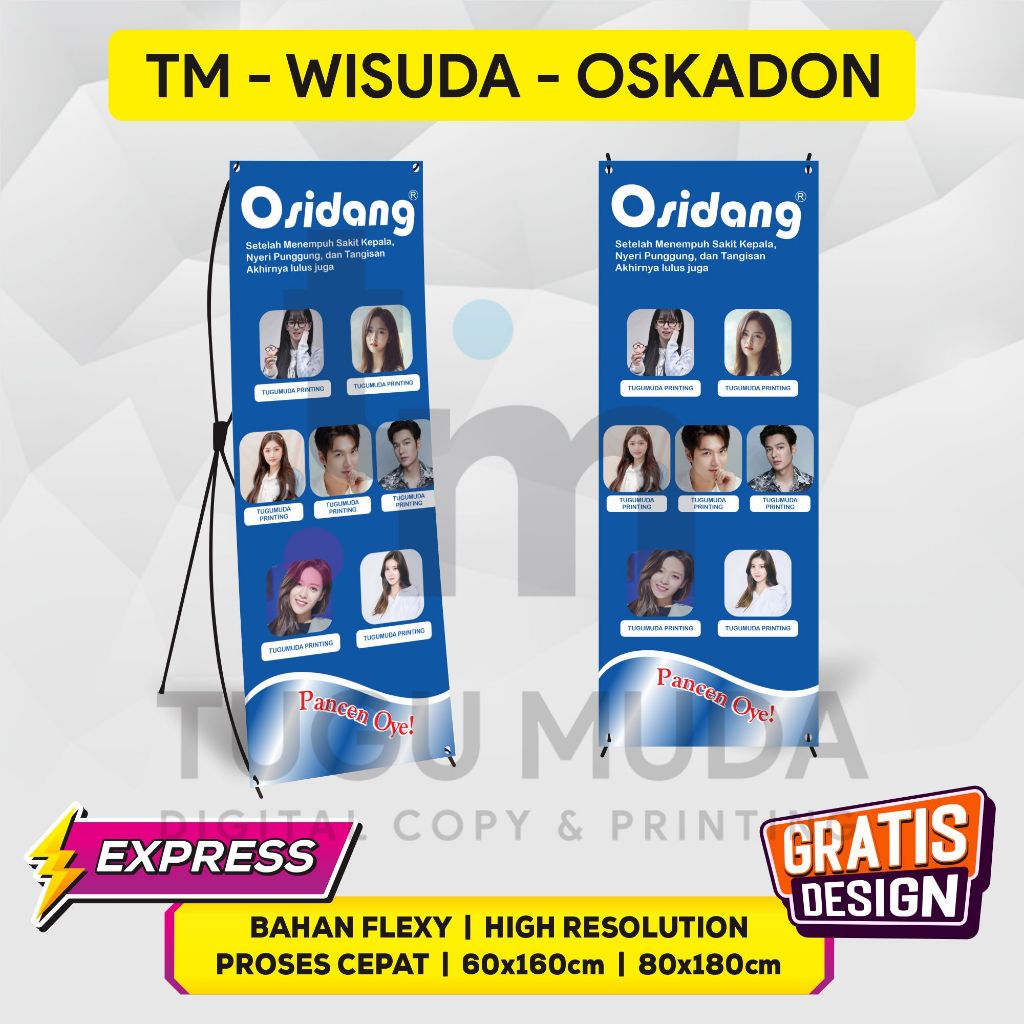 Jual Cetak X-Banner Wisuda | X Banner Sidang Outdoor | Standing Banner ...