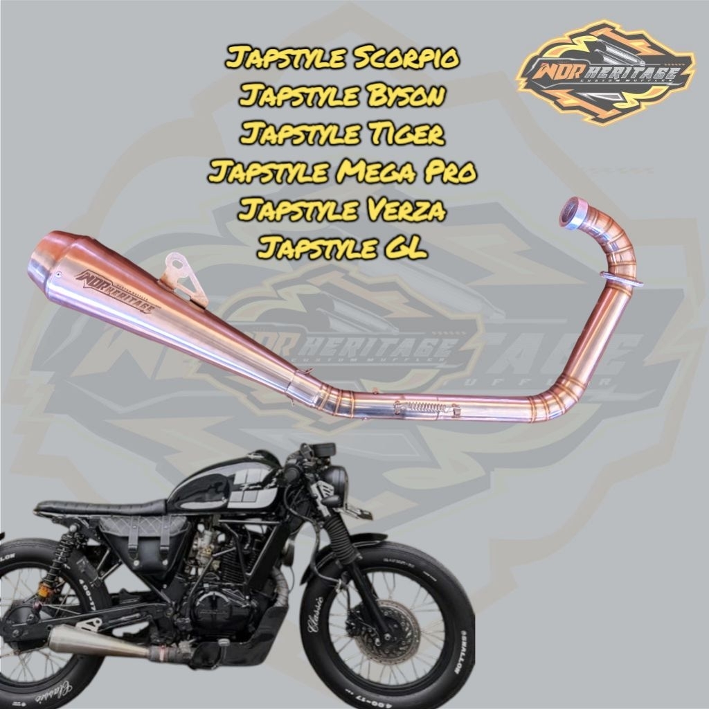 Jual Original Knalpot Japstyle Gl Mp Tiger Scorpio Byson Bobber Gratis ...