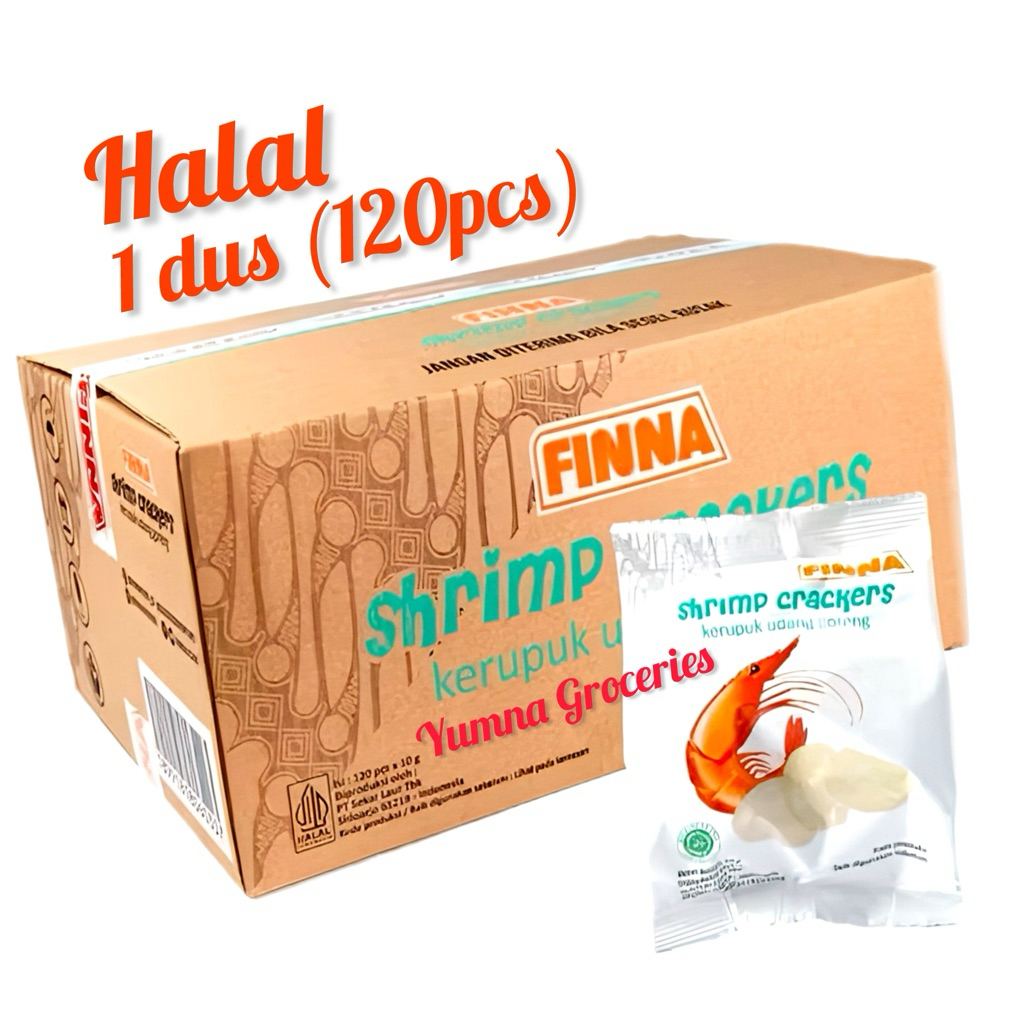 Jual KERUPUK UDANG FINNA 1 Dus (120 pcs) [KHUSUS INSTANT] | Shopee ...
