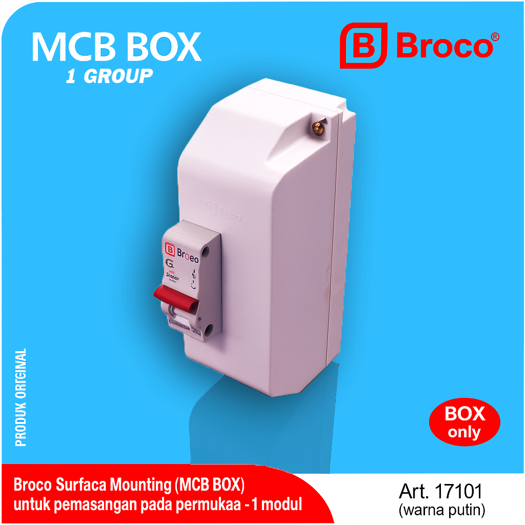 Jual BROCO Box MCB 1Grup Original Art 17101 | Shopee Indonesia