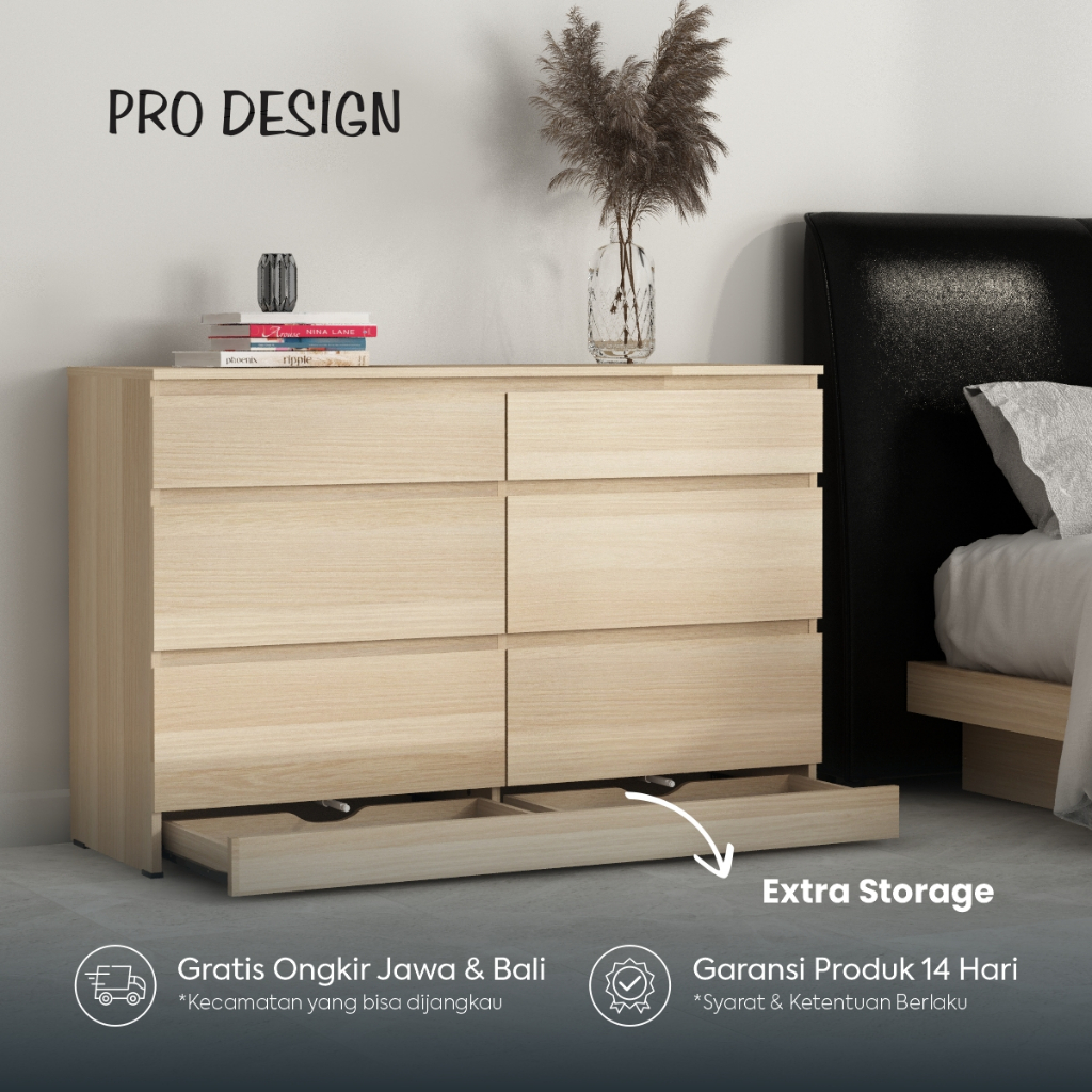 Jual Pro Design Eleven CD 3+3 Lemari Laci / Bufet / Kabinet | Shopee ...