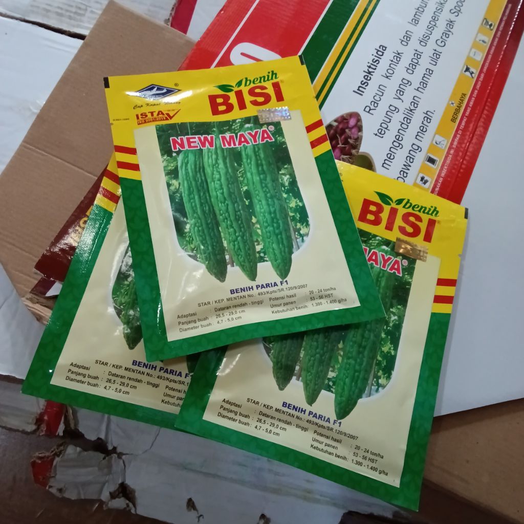 Jual Benih Bibit Paria Pare New Maya F1, Tipe Buah Daging tebal ...