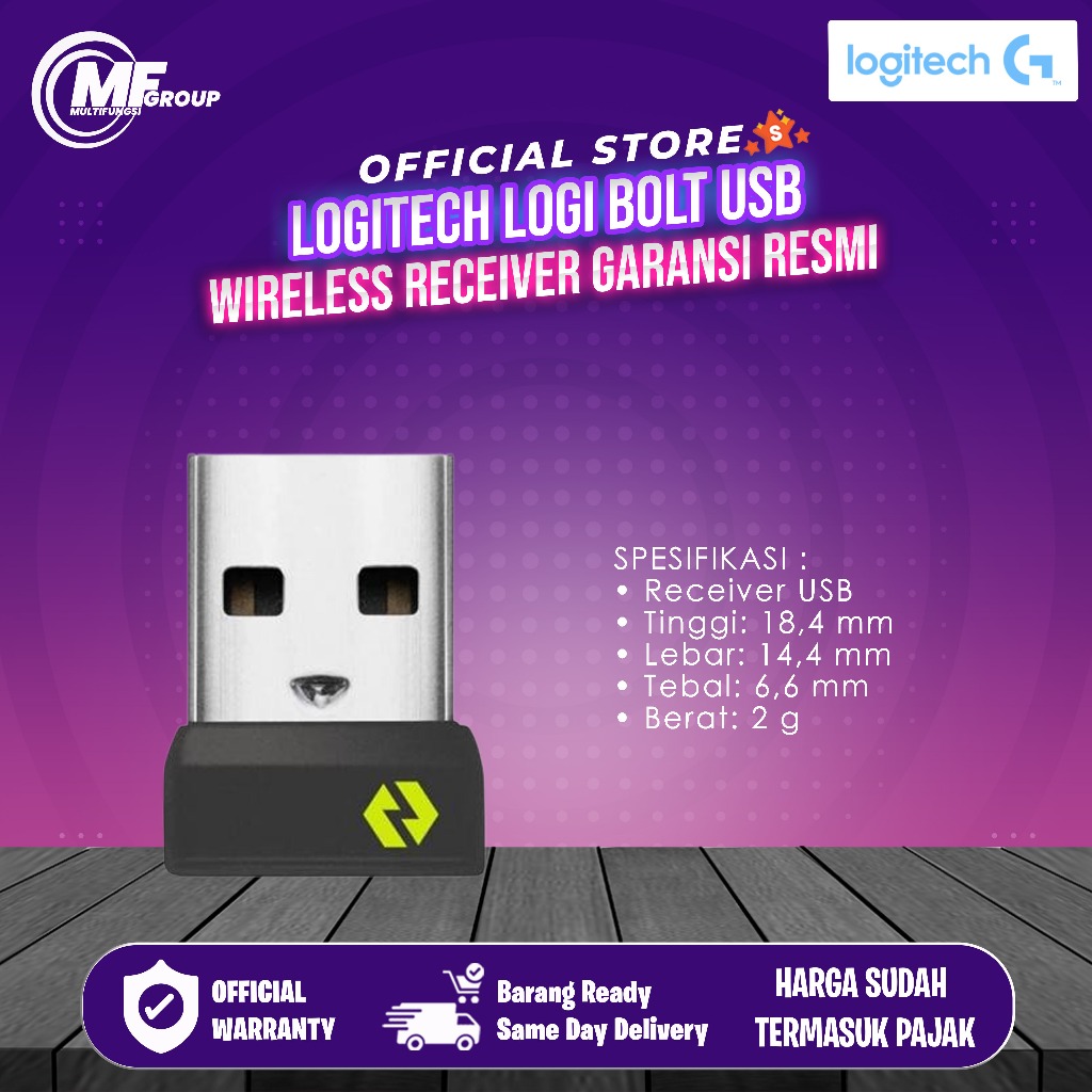 Jual Logitech Logi Bolt USB Wireless Receiver Garansi Resmi | Shopee ...